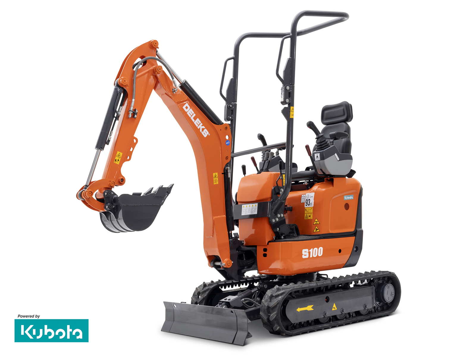 S100 Mini-pelle compacte 1.0T, Moteur Kubota 3 cylindres